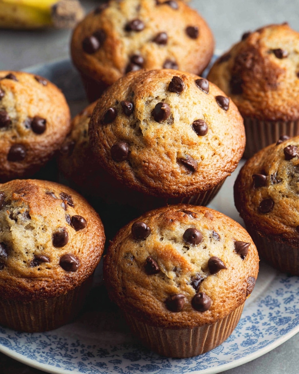 Banana Chocolate Chip Muffins | Moist & Delicious Breakfast Treat