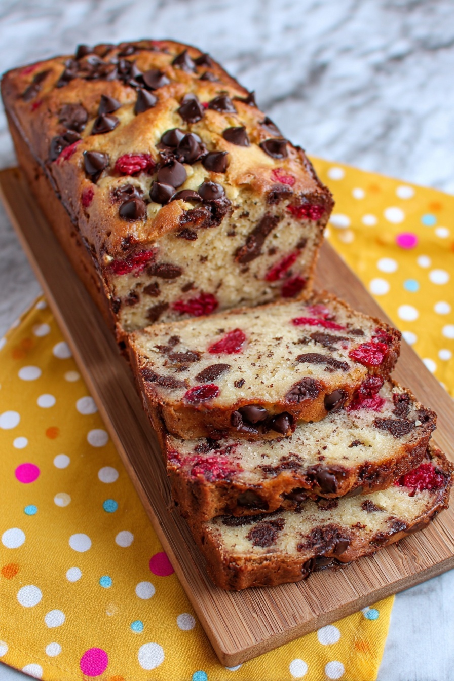 Raspberry Chocolate Banana Bread – Moist, Flavorful & Irresistible