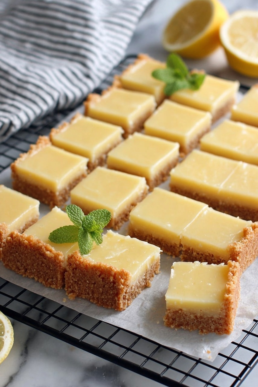 Creamy Lemon Squares Recipe – Bright, Zesty Lemon Dessert