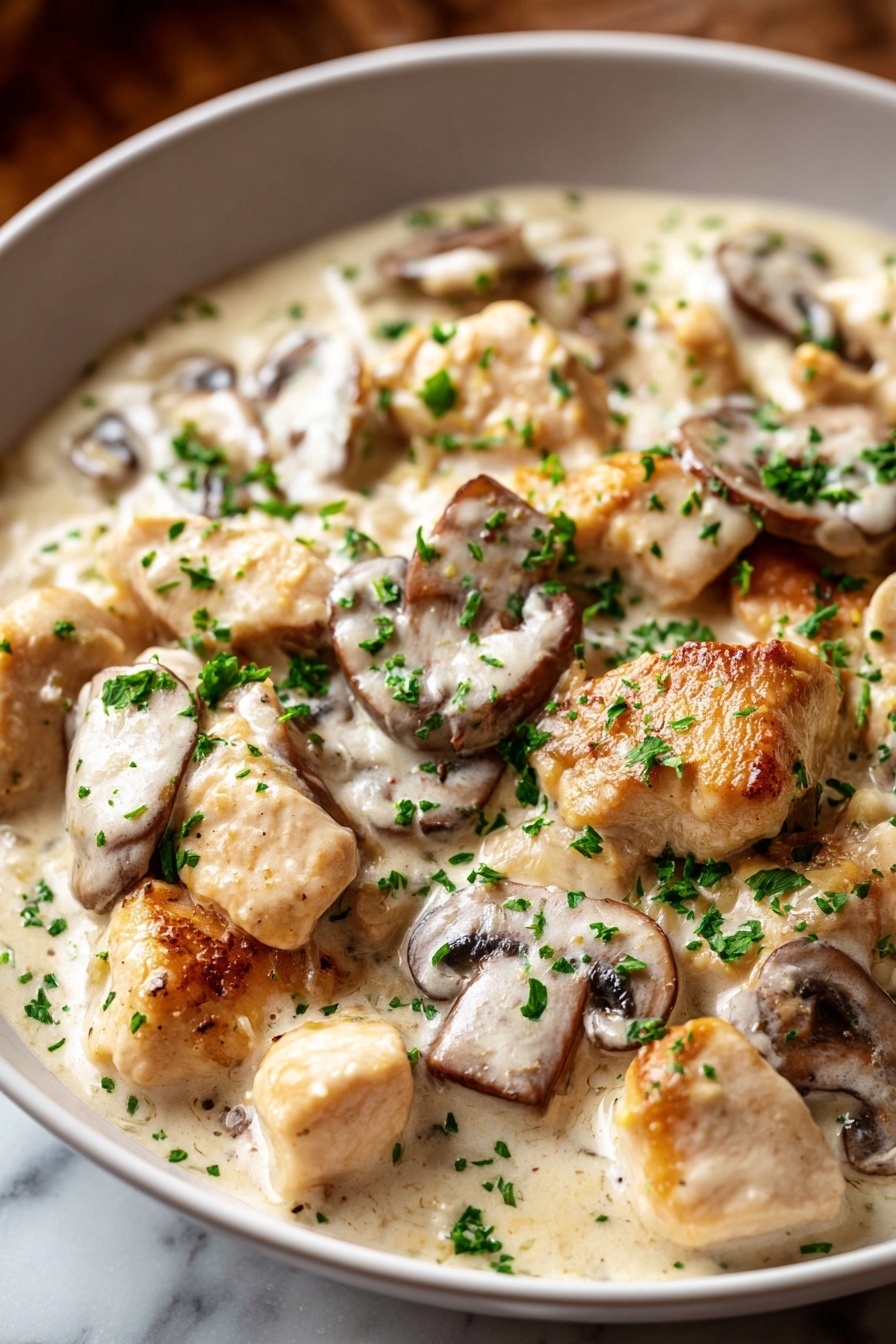 Creamy Chicken Mushroom Stroganoff - Cozy, Quick Dinner Favorite