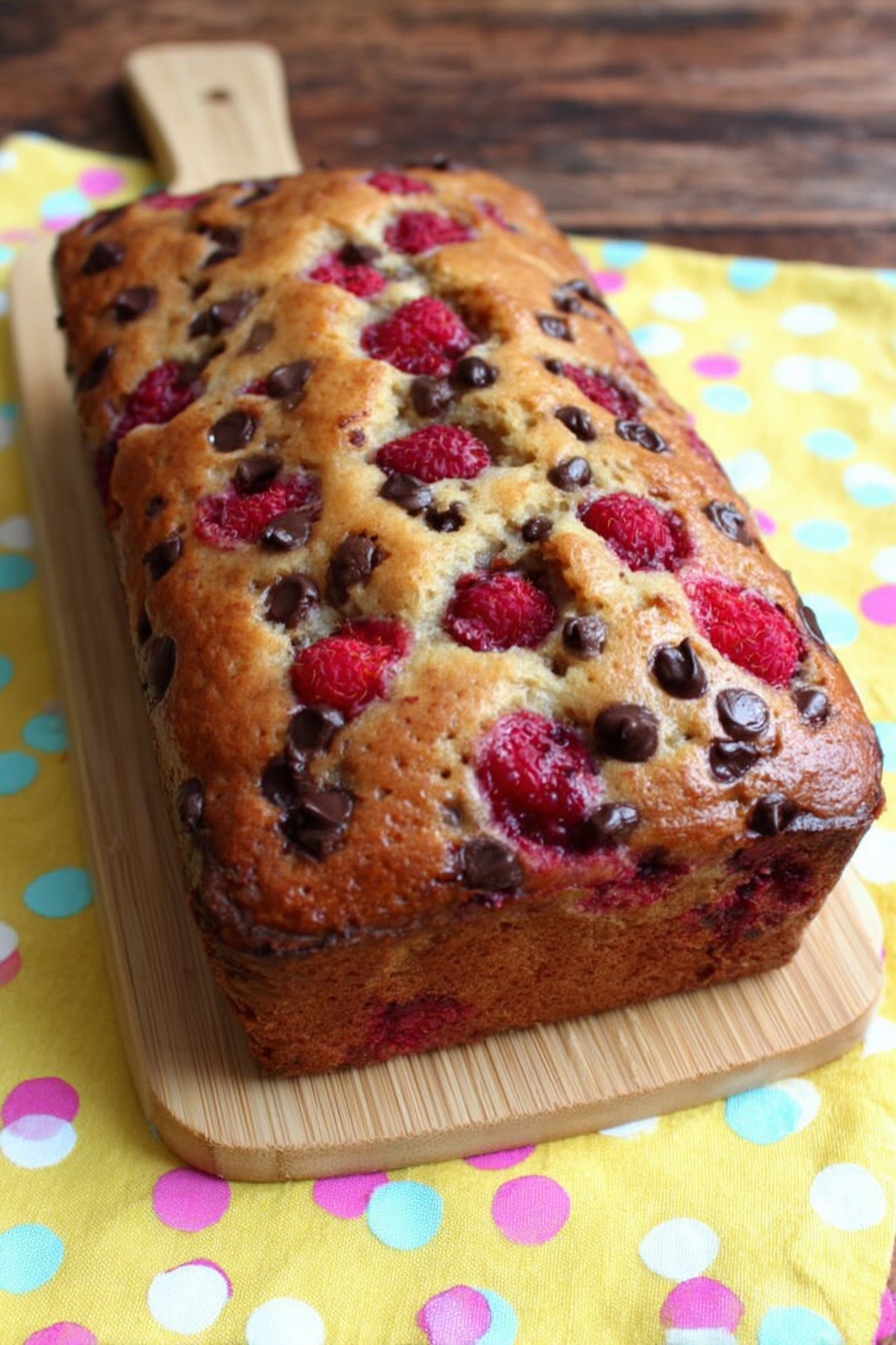 Raspberry Chocolate Banana Bread – Moist, Flavorful & Irresistible