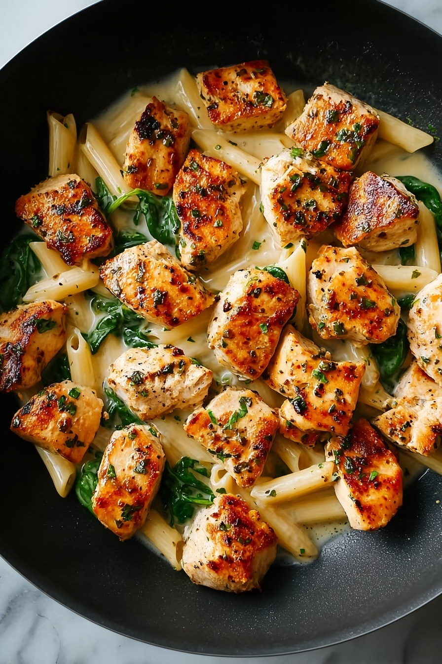 Healthy Garlic Parmesan Chicken Pasta - Delicious & Nourishing
