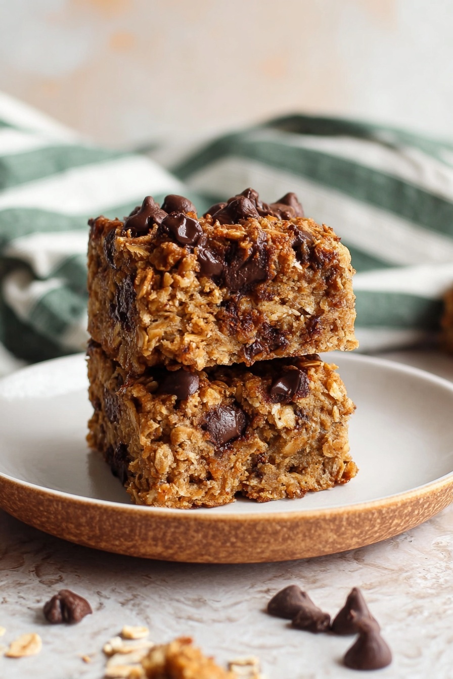 Peanut Butter Banana Bars | Easy & Healthy Snack Bars