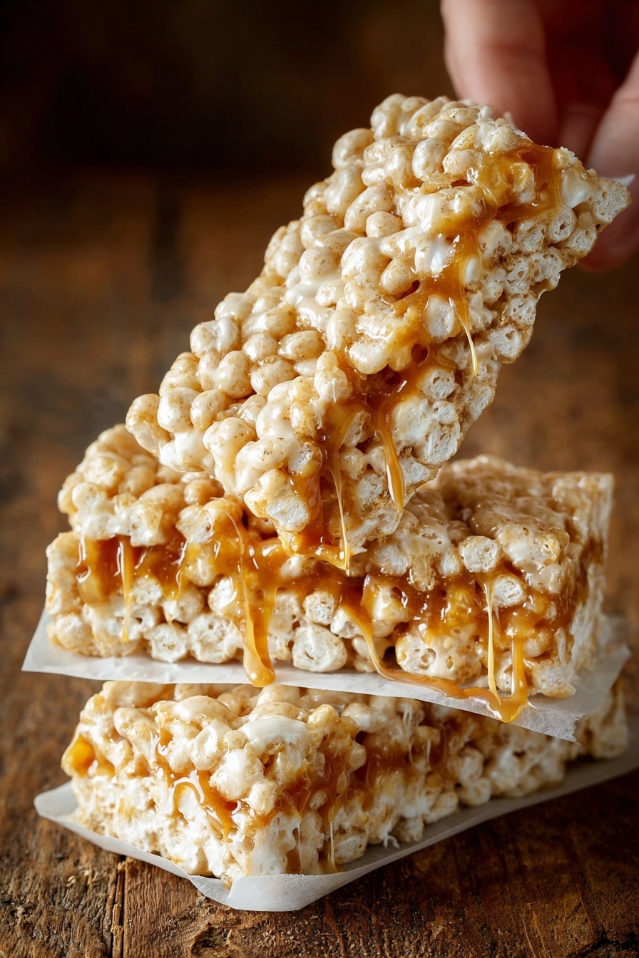 Brown Butter Dulce de Leche Rice Krispie Treats - Irresistible & Easy