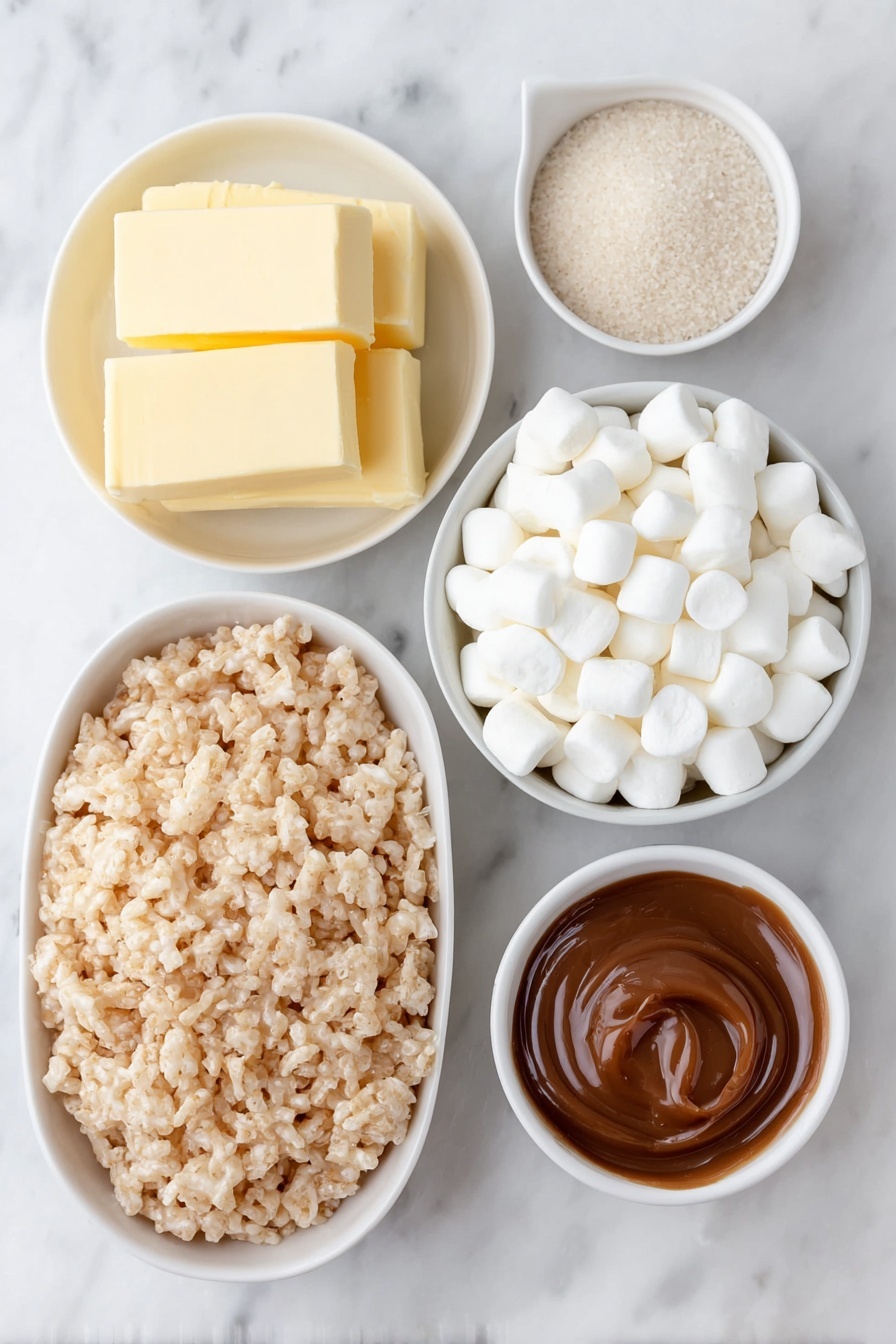 Brown Butter Dulce de Leche Rice Krispie Treats - Irresistible & Easy