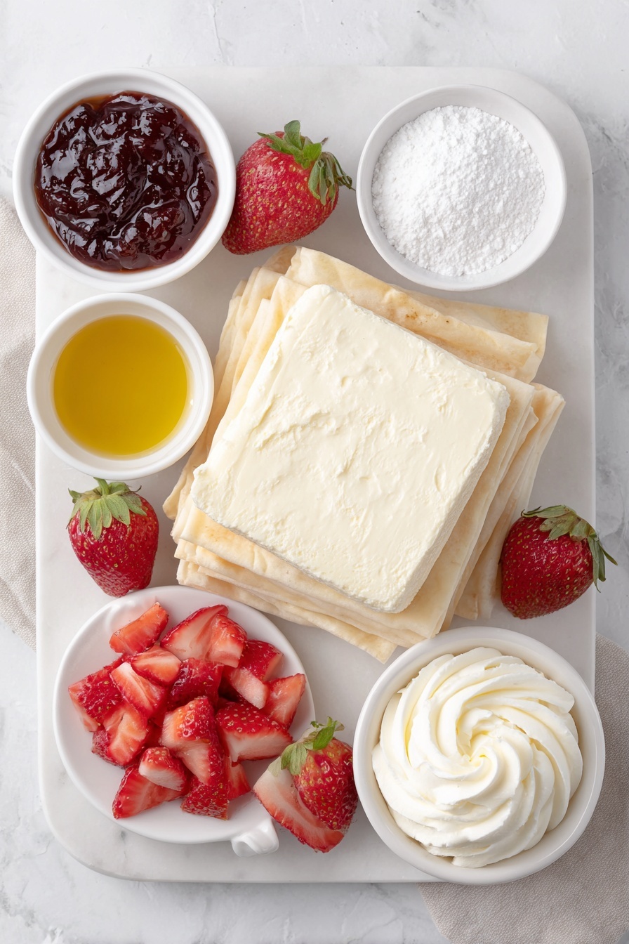 Crispy Strawberry Cheesecake Wonton Bites – Delightful Dessert Snacking