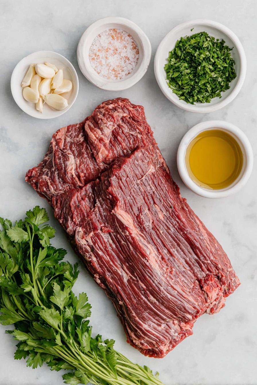 Grilled Flank Steak with Chimichurri – Juicy, Zesty & Flavorful