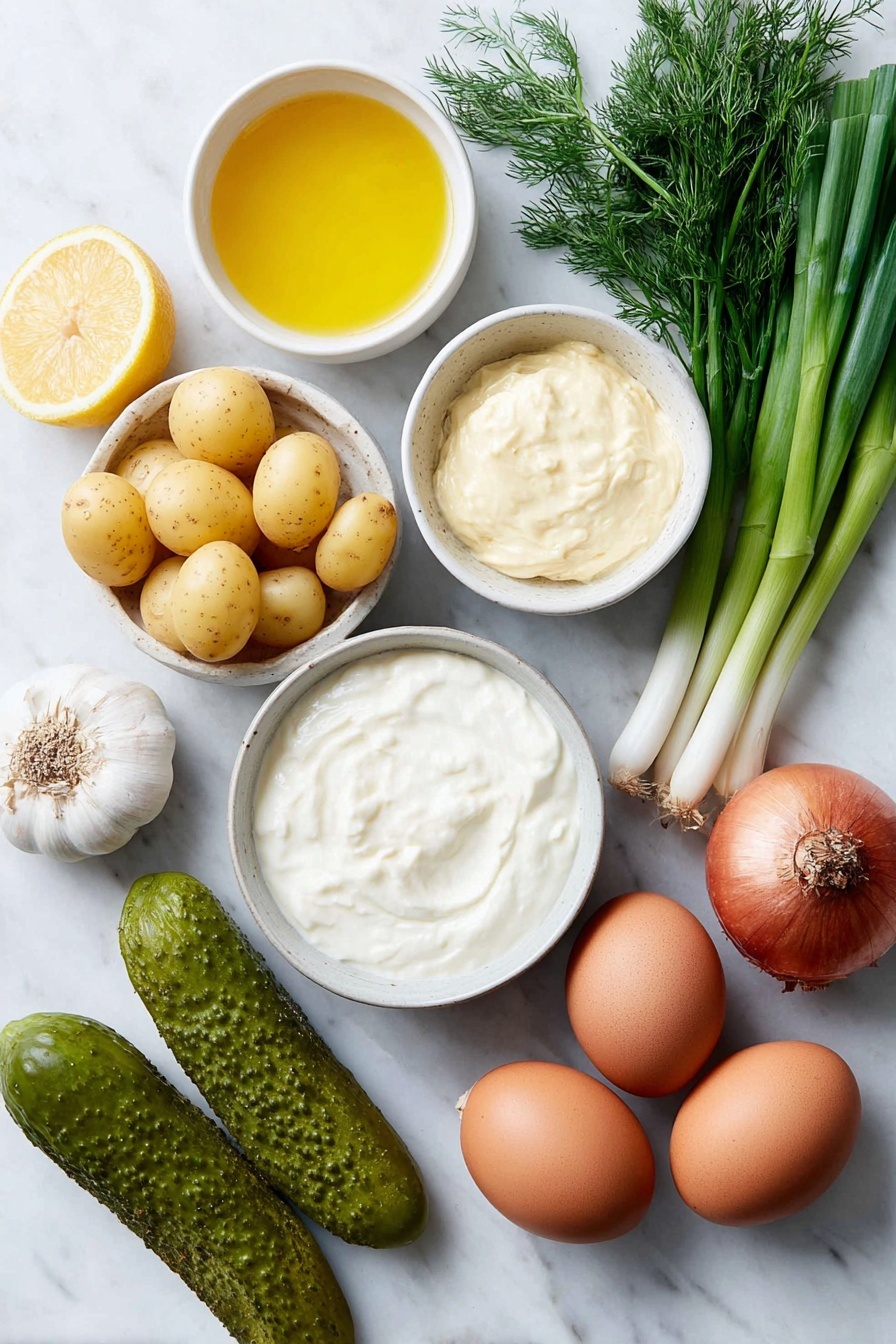 Crispy Smashed Potato Salad with Herbed Yogurt | Fresh & Flavorful